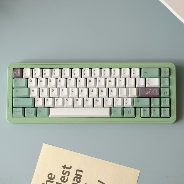 Mist Keycaps 129 Keys PBT Keycap Cherry Profile DYE-SUB For Wooting MX ...