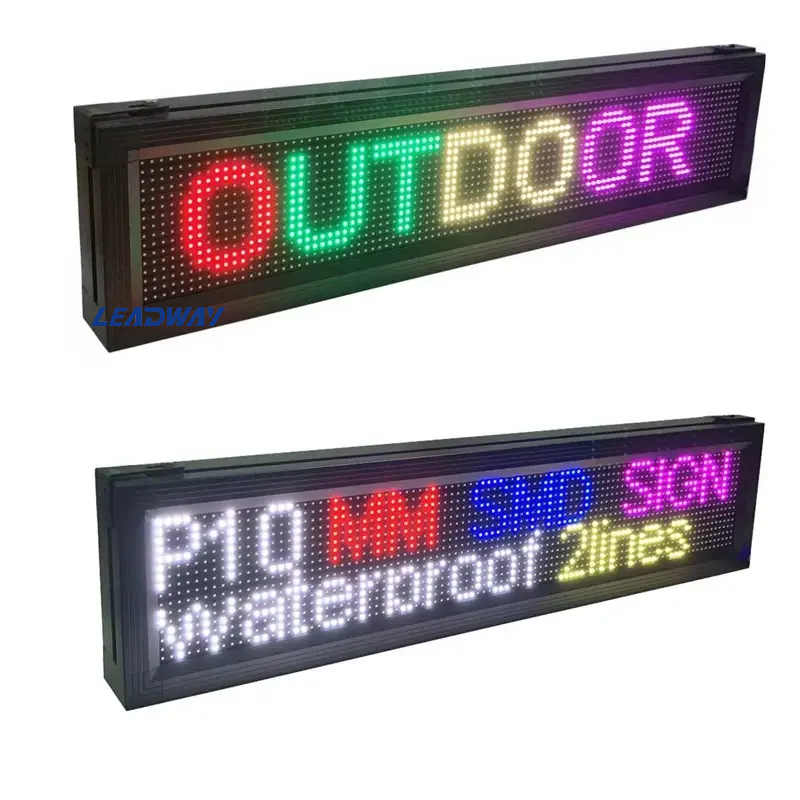 LED signage frame LED Sign Aluminum frame P10 LED Display Screen ...
