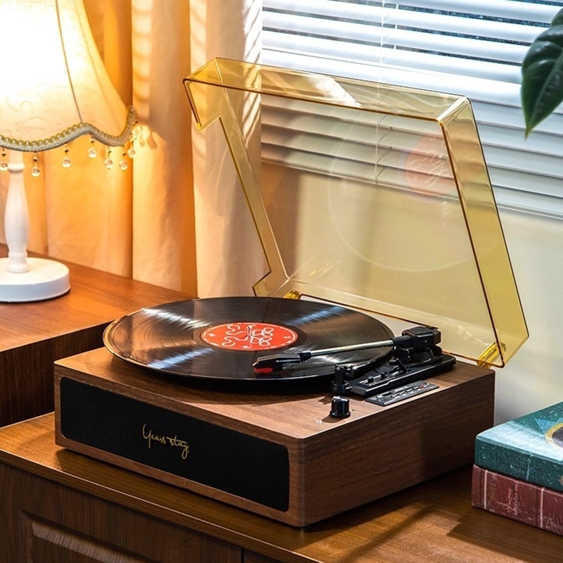 Middix Vinyl Record Player Bluetooth Speaker Built-in Speaker with USB ...