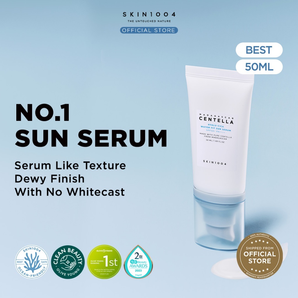 Skin 1004 Sunscreen Madagascar Centella Hyalu-Cica Water-Fit Sun Serum ...