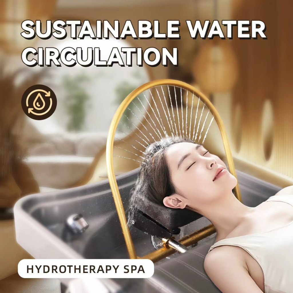 salon Water Circulation Frame Shampoo Bed Accessories Metal Shampoo ...