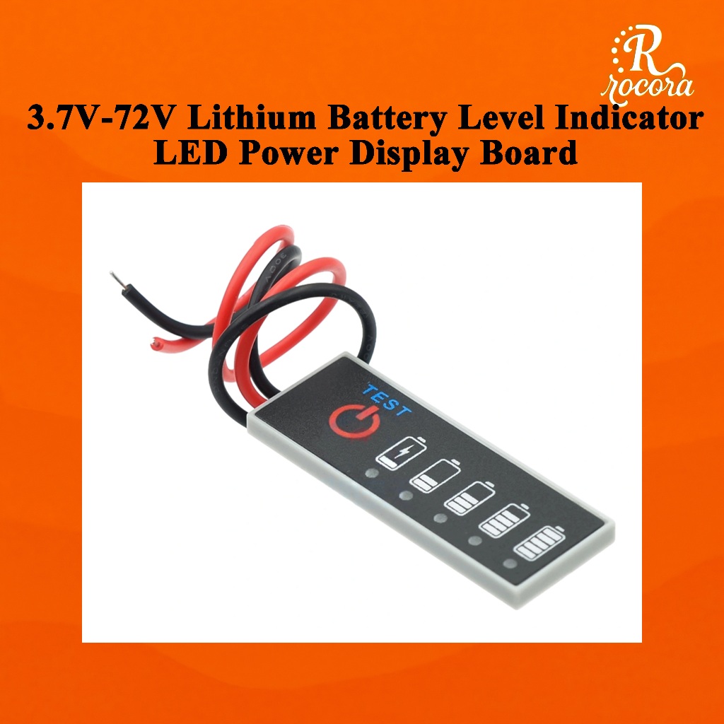 3.7V-72V Lithium Battery Level Indicator | LED Power Display Board for ...