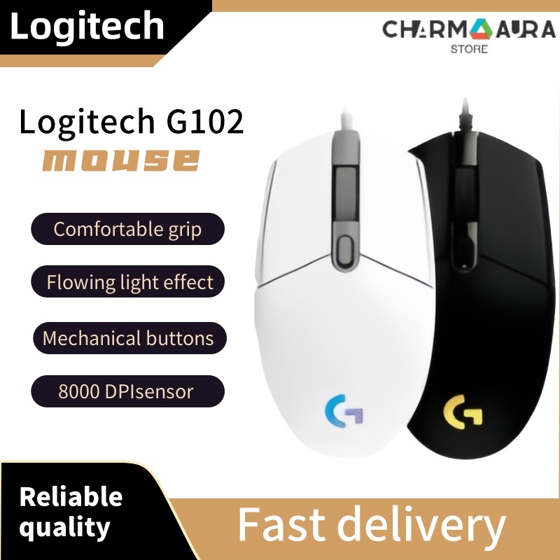Logitech G102 Light Sync Gaming Wired Mouse | Gaming Grade Sensor ...