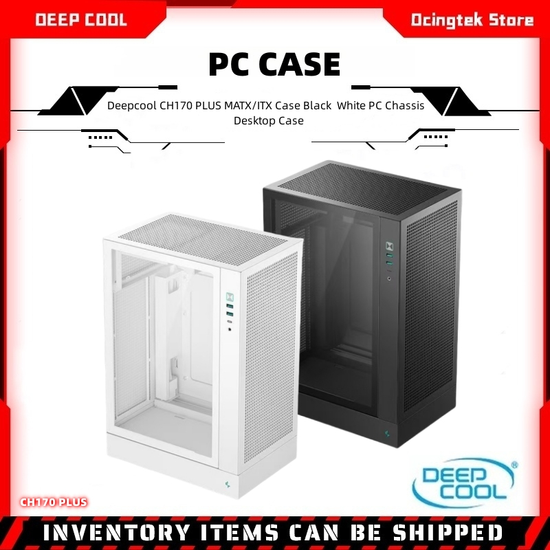 DEEPCOOL CH170 PLUS MATX Vertical Chassis Supports 240 Water Cooling 164mm Air Cooling Type-C ...