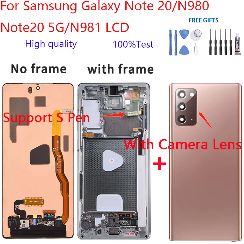 For Samsung Galaxy Note 20/N980 Note20 5G/N981 LCD Display Touch Screen ...