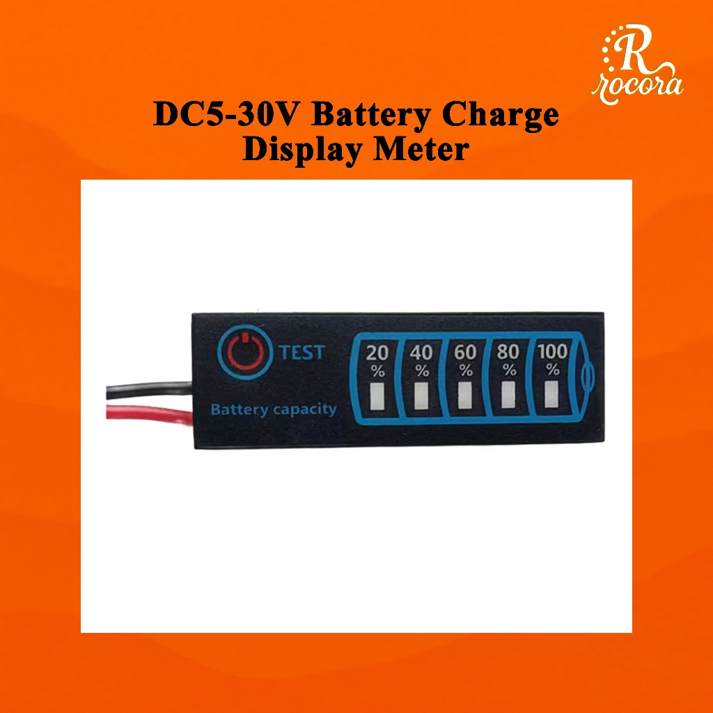 DC5-30V Battery Level Indicator LED Panel Lithium / LiFePO4 / Lead Acid ...