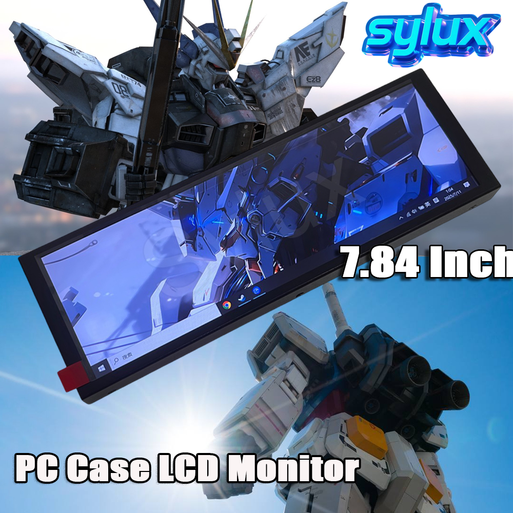 7.84 Inch LCD Display 1280x400 Screen HDMI For Raspberry Pi / PC Case ...