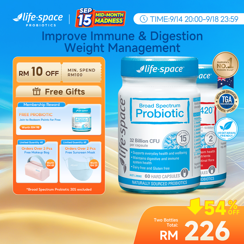 [Bundle of 2] Slimming Set Bundle Of 2 Life Space Probiotics B420 ...