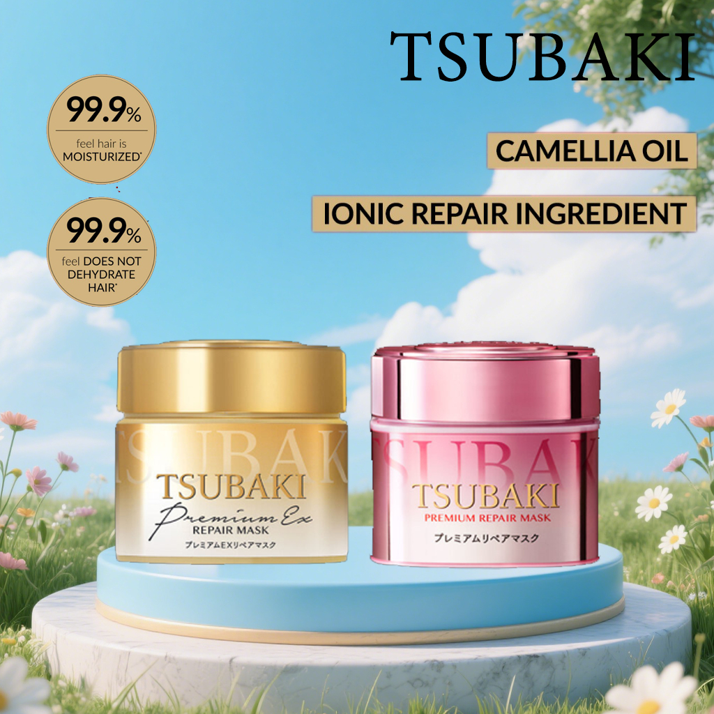 TSUBAKI Premium Ex Intensive Repair Hair Mask 180g Tsubaki Premium ...