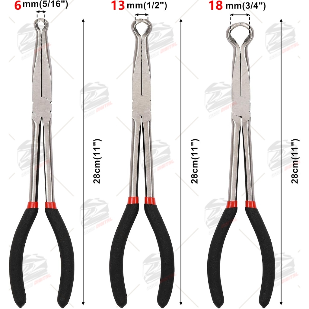3Pcs Hose Gripper Plier Multifunction Long Reach Removal Pliers ...