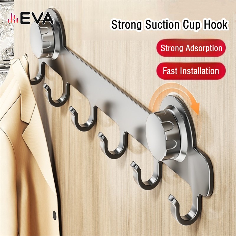 【EVA】】【local delivery】Wall hook, door hook, nail free suction cup ...