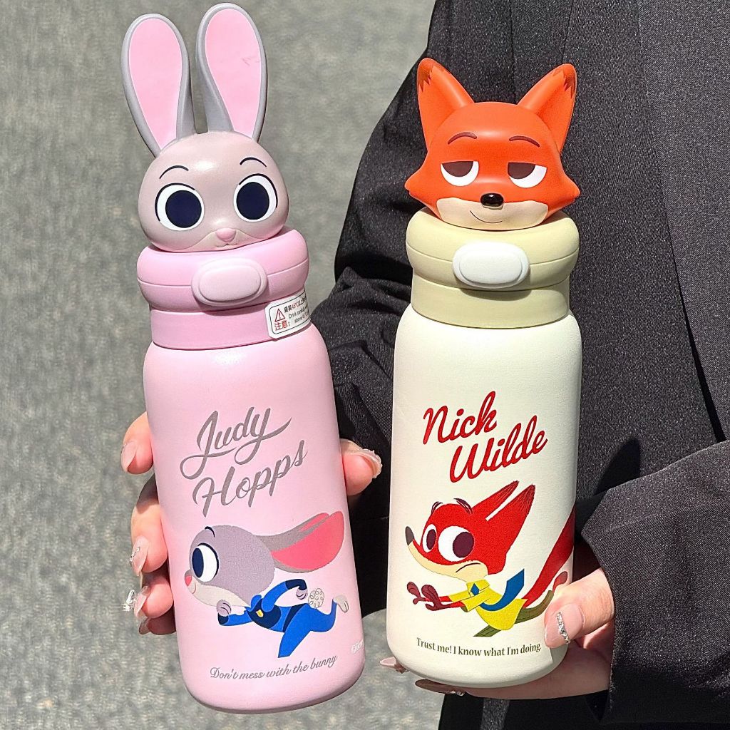 Disney Judy & Nick Cat & Mouse Cartoon water bottle | Children water ...