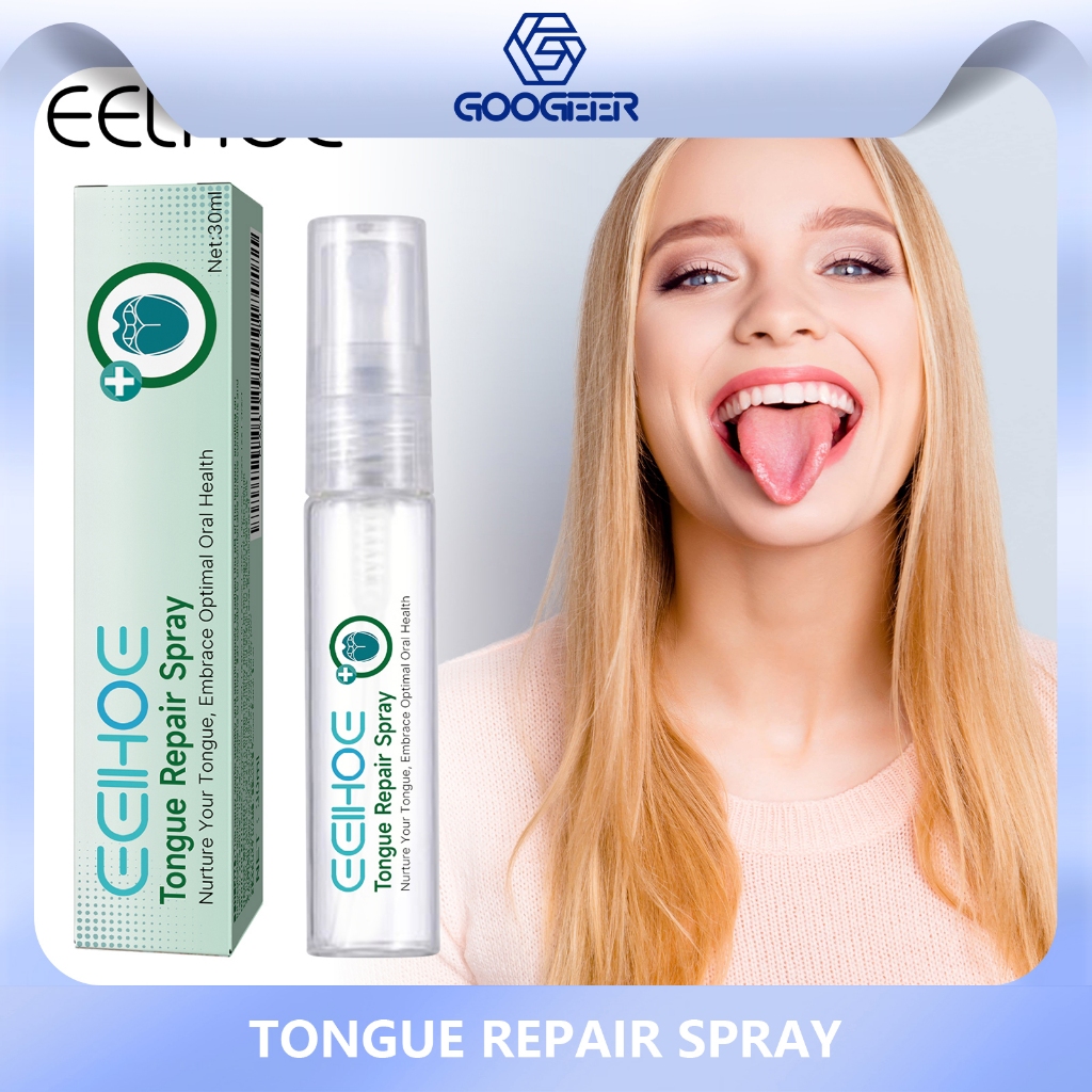 EELHOE Tongue Repair Spray Repair White Coating on Tongue Relieve ...