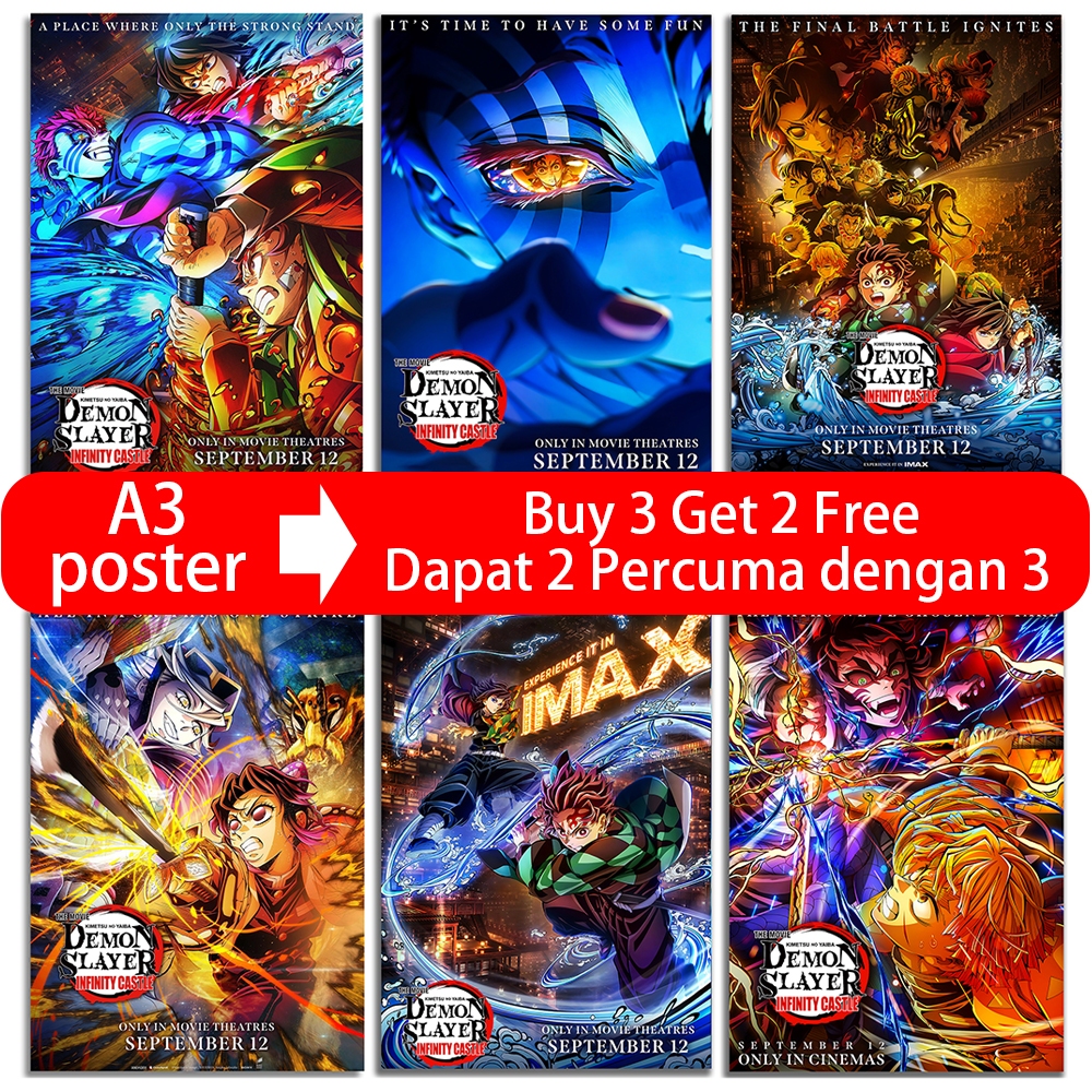 A3 Anime Poster - Demon Slayer: Infinity Castle (Kiwakuza Returns ...