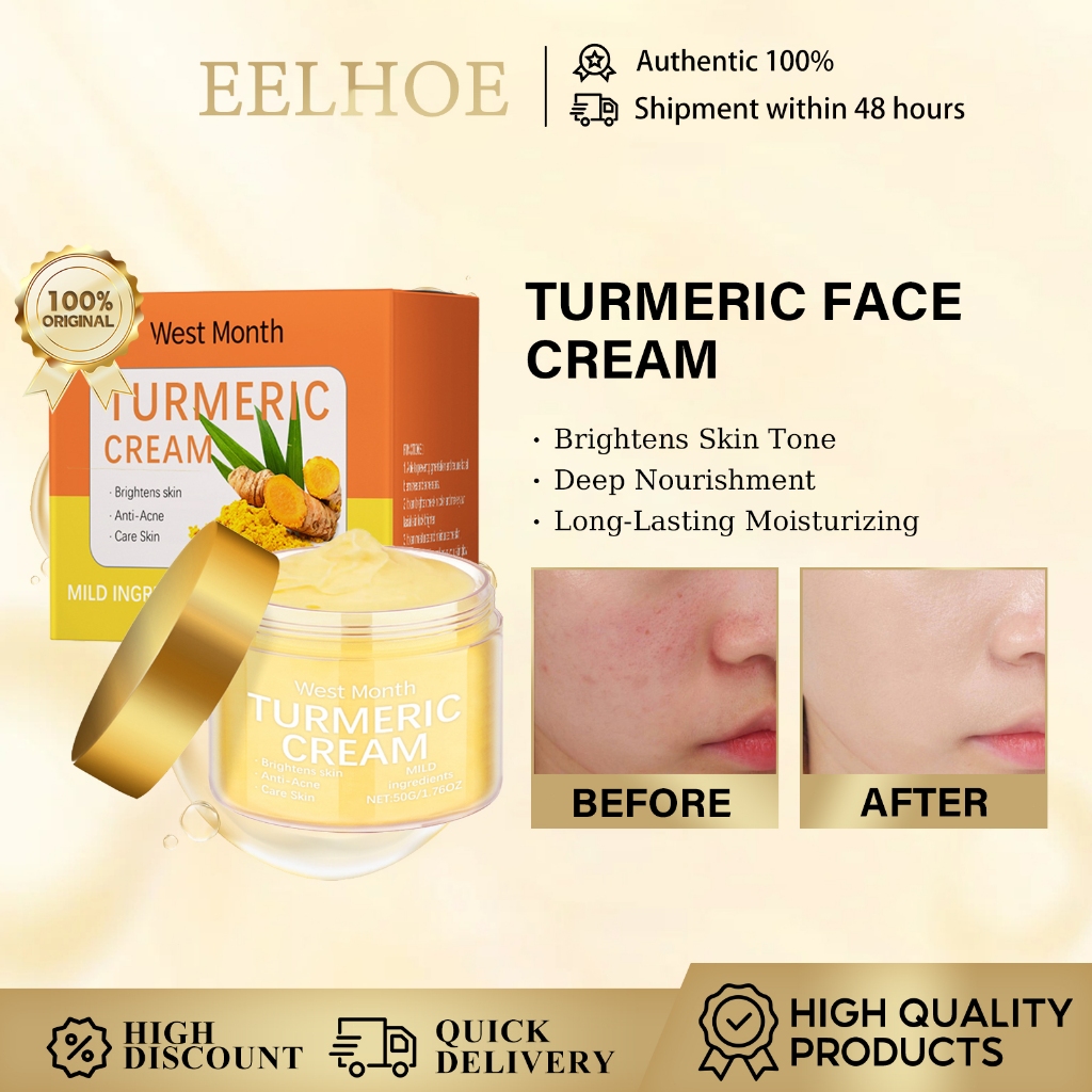 Turmeric Face Cream 50g Firming Whitening Turmeric Cream Spot Remover ...