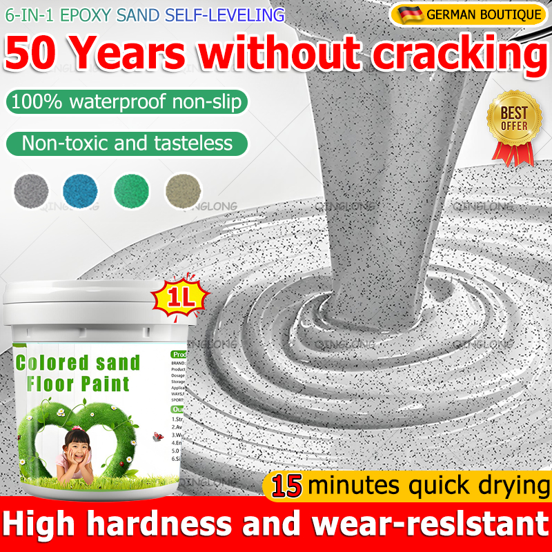 【24-hour delivery】epoxy coloured sand floor paint epoxy sand floor ...