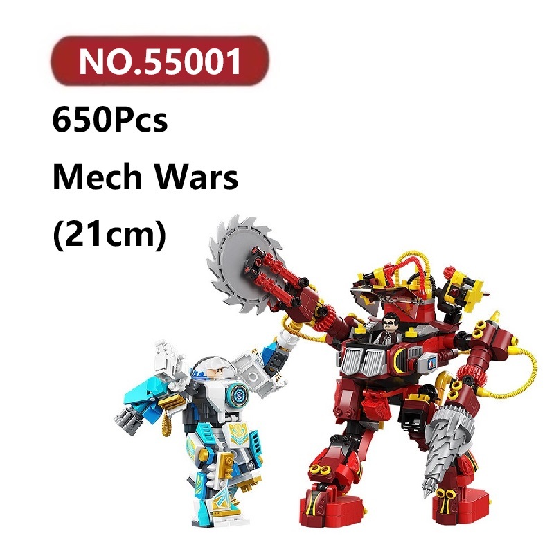 Steampunk Armor Building Blocks 650 Pcs Kalos Mecha Bricks Toy Set ...