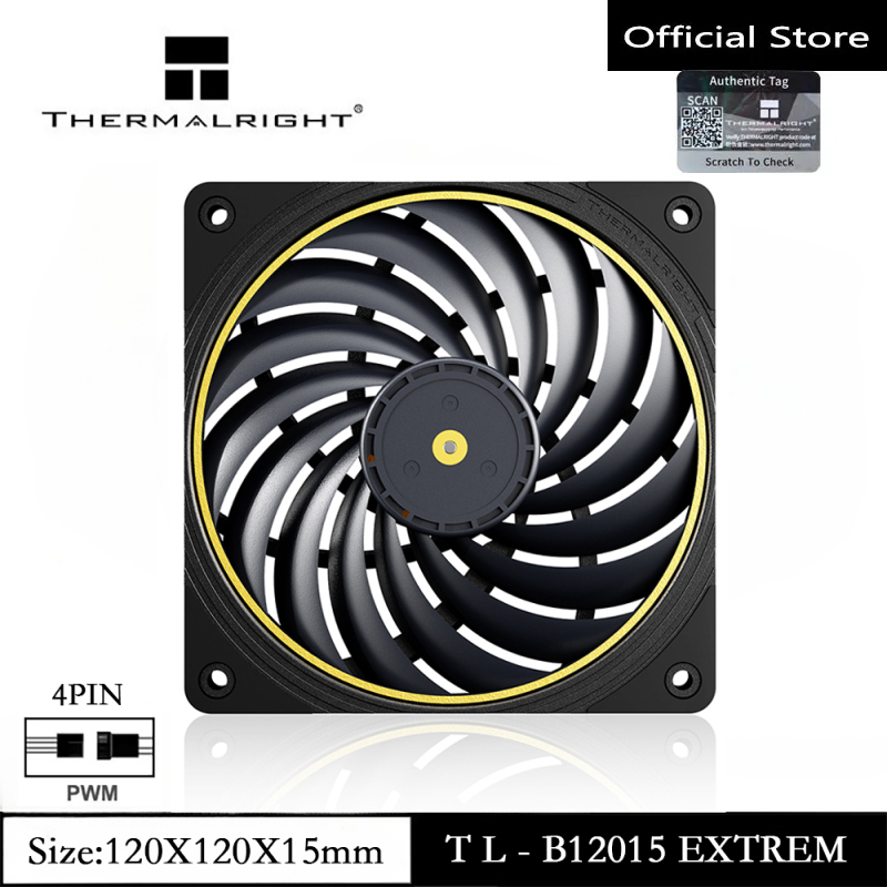Thermalright TL-B12015 EXTREM CPU Fan 120mm Chassis Fan 15mm Slim Fan ...
