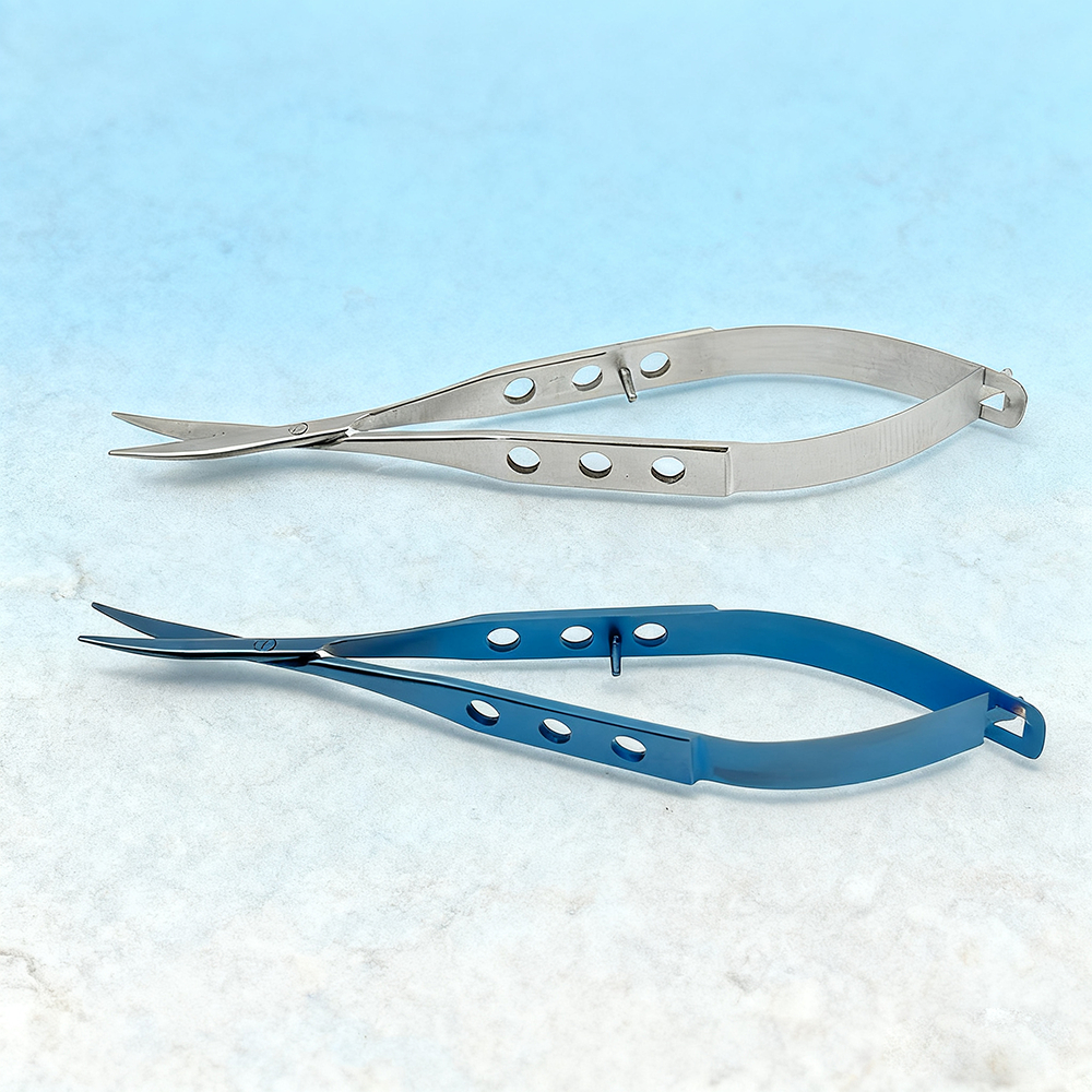 Autoclavable Eye Conjunctival Scissors Blunt Curved Head Dental ...