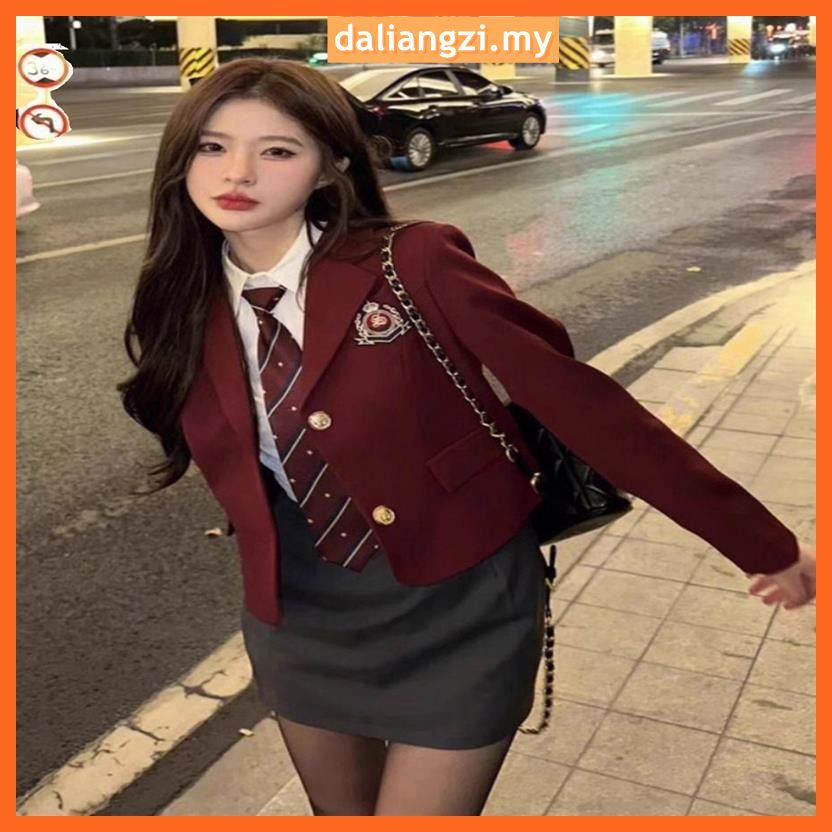 Little yoyo yoyo Korean Uniform College Set jk Suit Jacket Disney ...