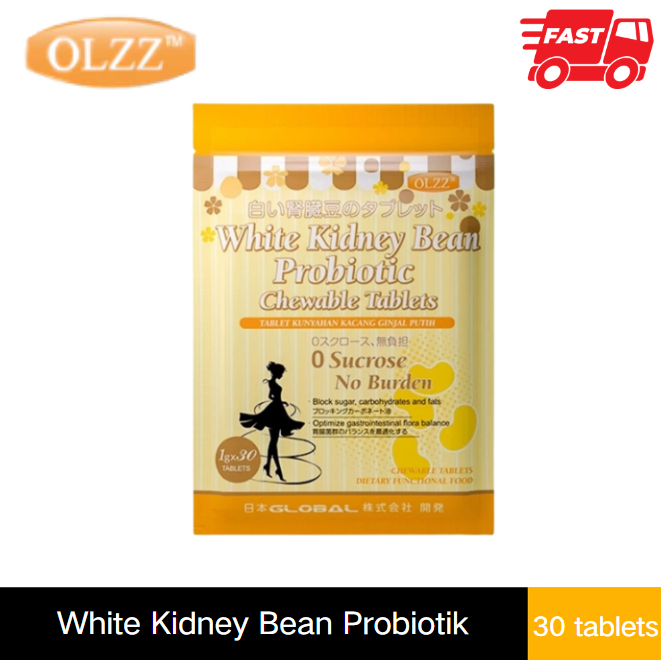 (NEW)OLZZ White Kidney Bean Probiotic 30 tablets A dietary supplement ...