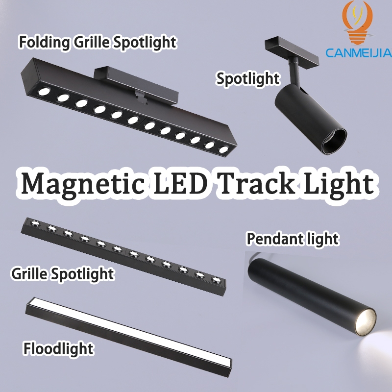 LED Magnetic track light Spotlight Long Linear track light 12W 20W 220v ...