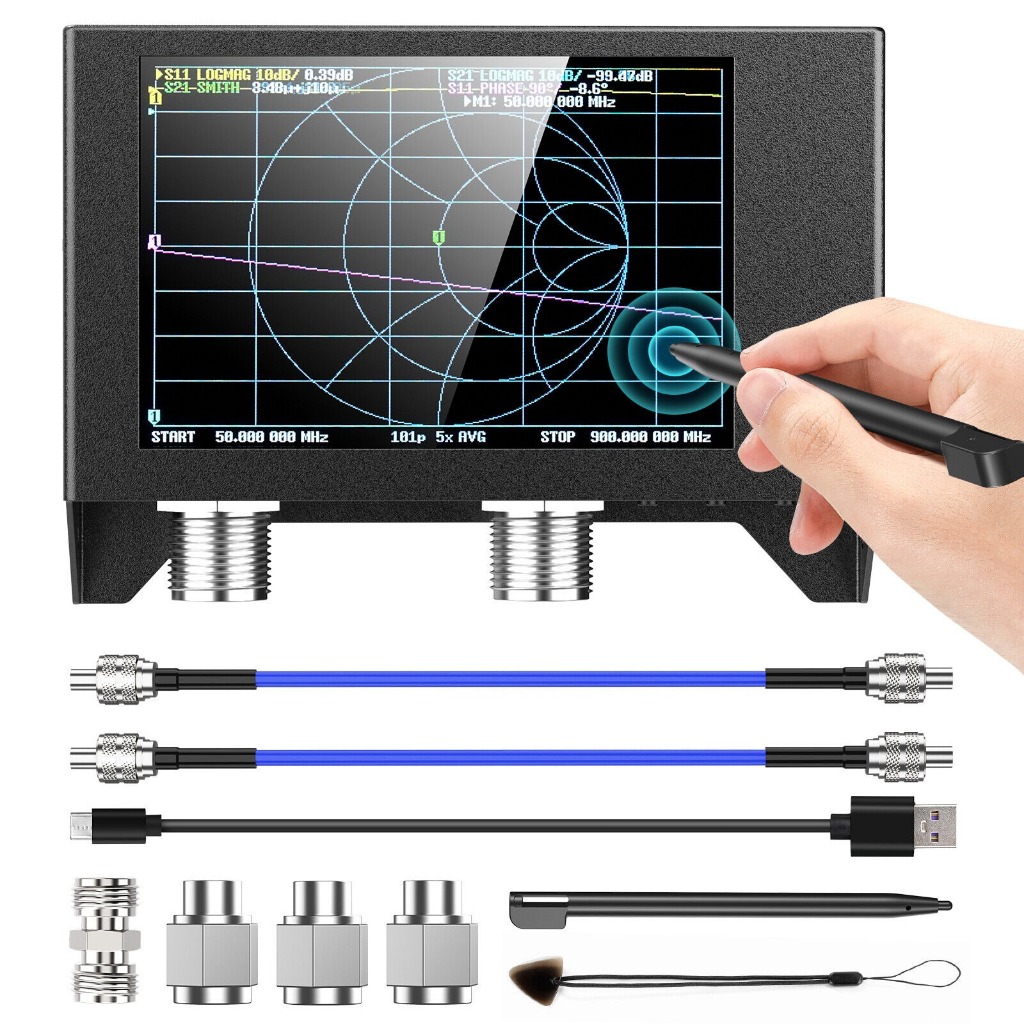 NanoVna SAA-2N VNA Antenna Analyzer,SEESII 50KHz -3GHz Vector Network ...