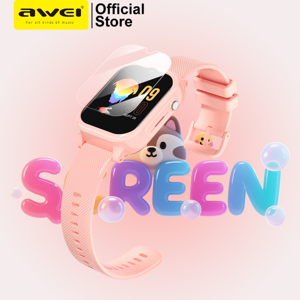 Awei Kids Smartwatch Screen Protector HD Clear Tempered Glass For H29 ...