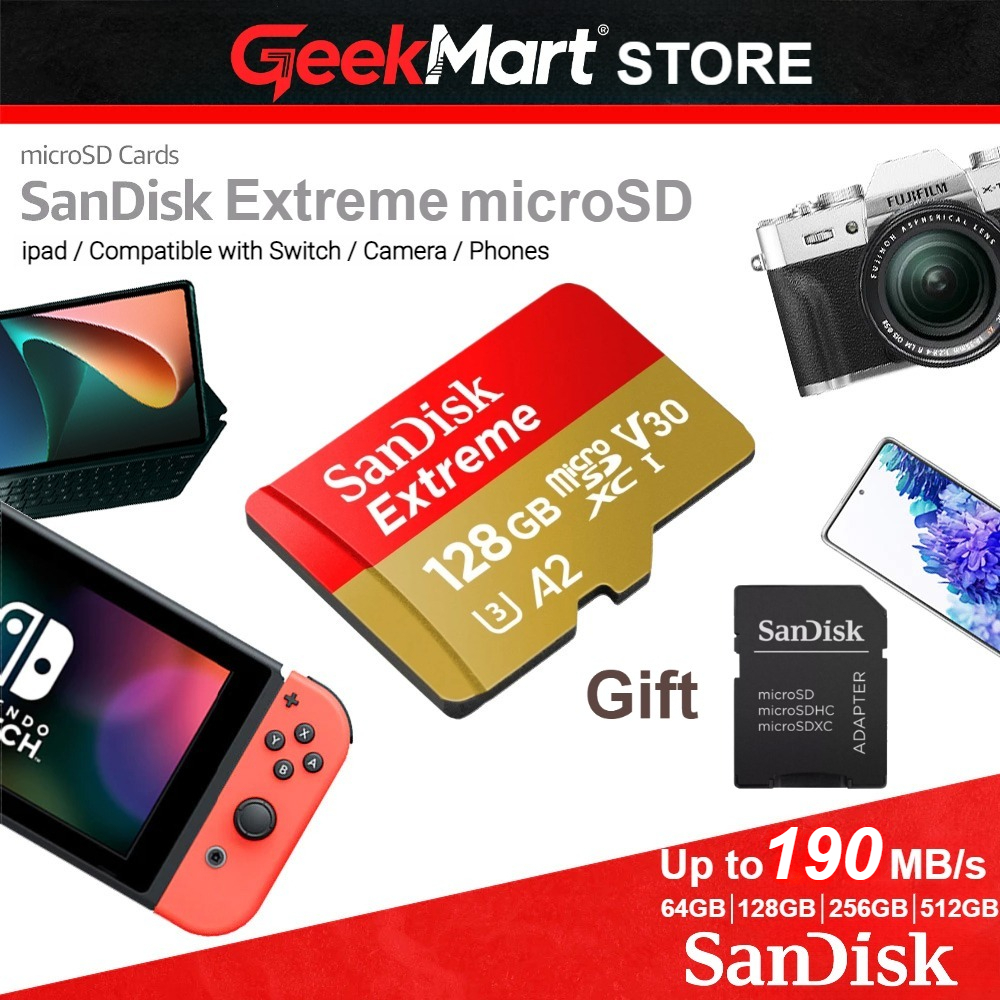 SanDisk Extreme Pro Class 10 Micro SD Card 190MB/S Class 10 - (64GB ...