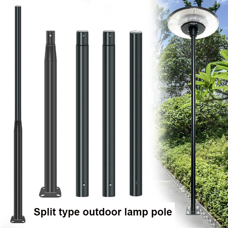 [Local delivery] 4M Project Lamp Pole Heavy Duty Galvanized Steel Split ...