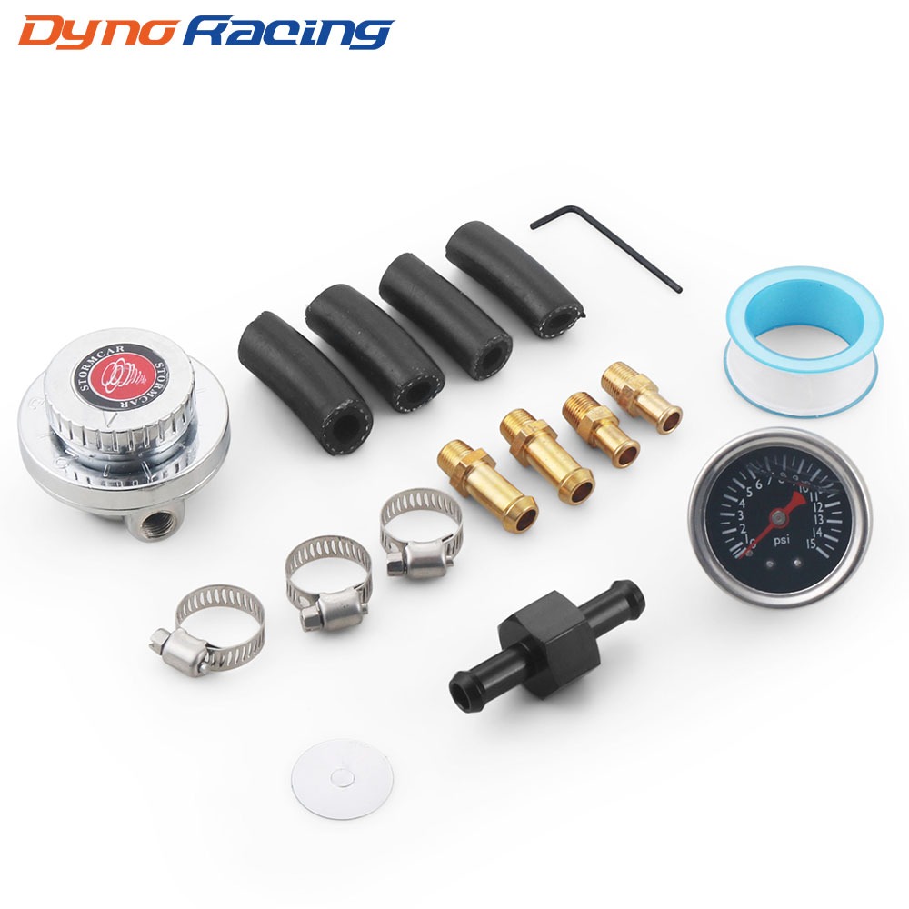 Manual Adjustable 1-5 PSI Fuel Pressure Regulator Carburetor Carb Fuel ...