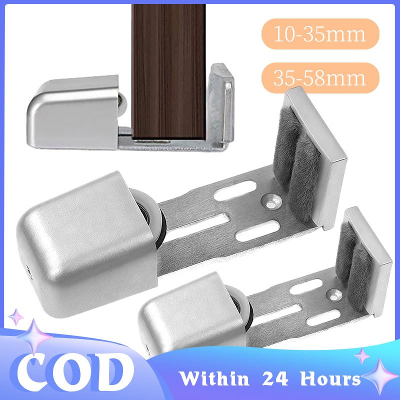 Sliding Door Swing Stop Wheel Adjustable Swing Door Swing Stopper Wall ...