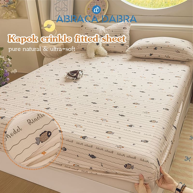 Abraca Dabra Class A Cadar Premium Wash Cotton Printed Fitted Bedsheet ...