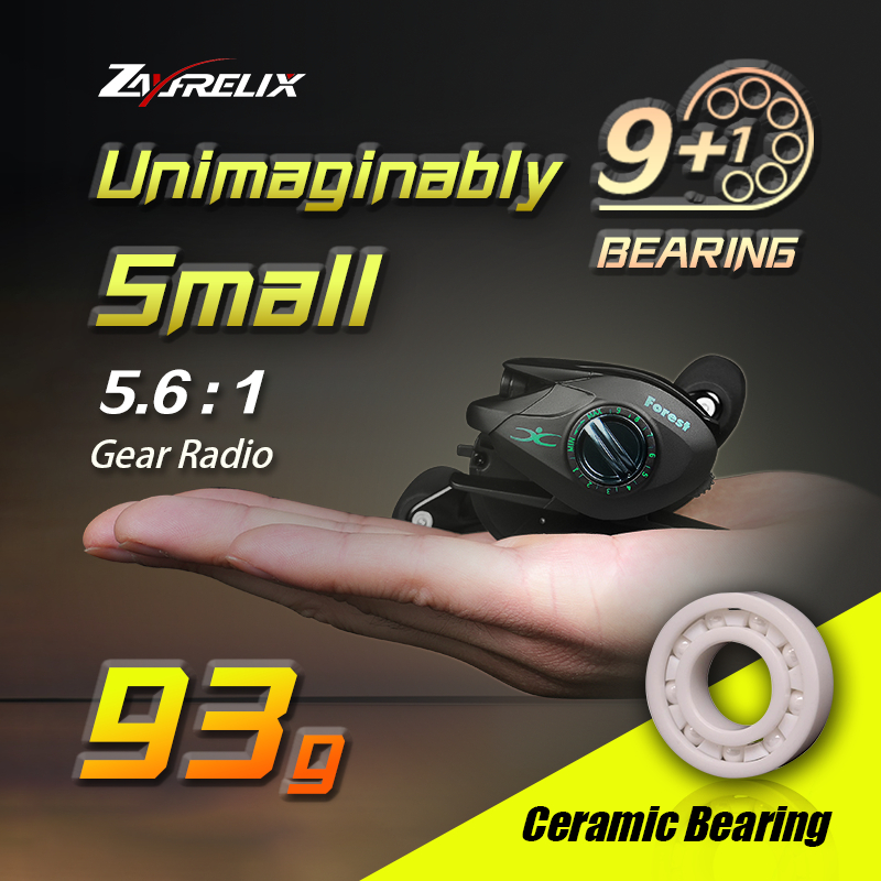 Super Mini 5.6:1 High Gear Ratio Ultralight Baitcasting Ril Memancing ...