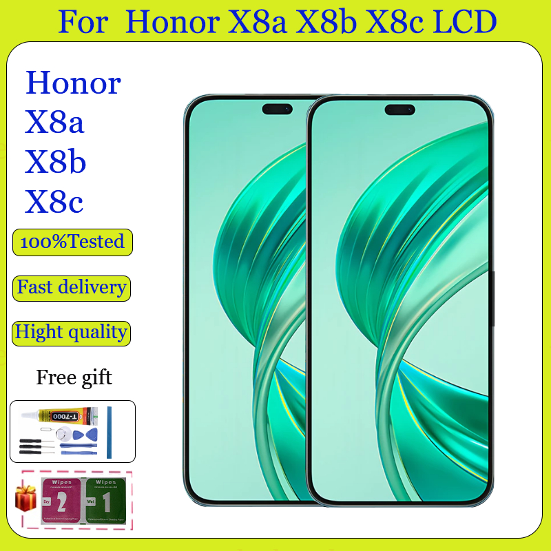 Original Honor X8a X8b X8c LCD Display Touch Screen With Frame ...