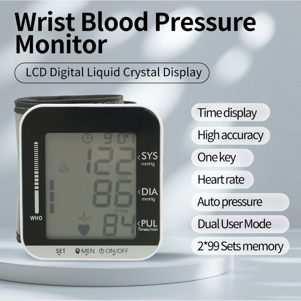 Carent Digital Blood Pressure Monitor Automatic Arm BP Machine with ...
