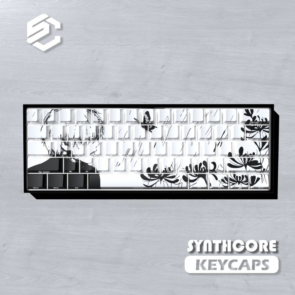 Jinmuyan Side Engraved Light Translucent Tokyo Ghoul Theme Keycap ...