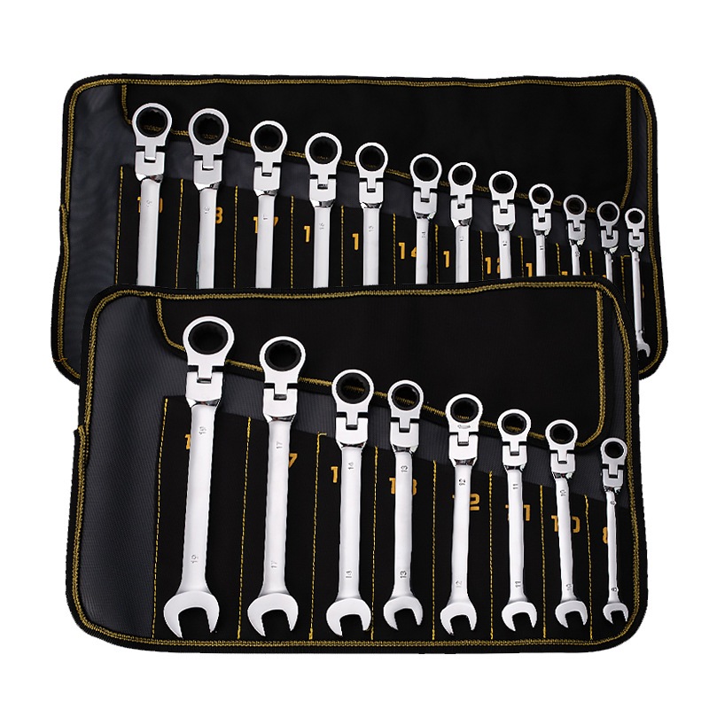 8/12pcs Flexible Head Ratchet Wrench Combination Adjustable Ratchet ...