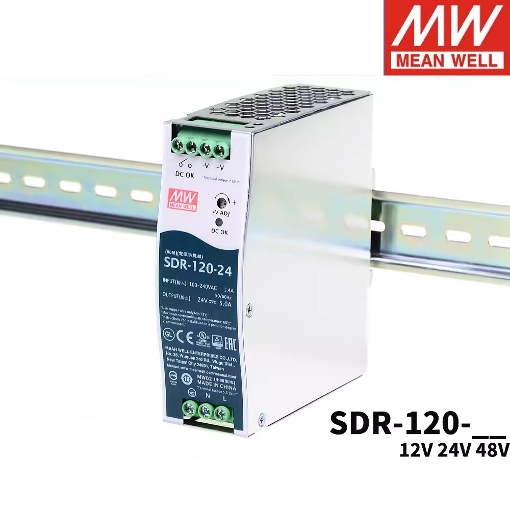 SDR-120 MEAN WELL Switching power supply SDR-120 12/24/48V 120W thin ...