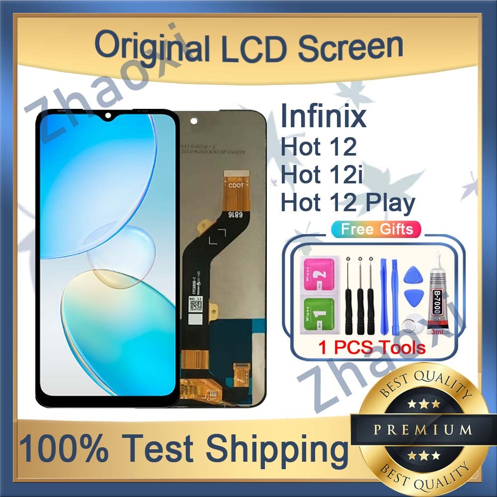 Original Infinix Hot 12 Hot 12i Hot 12 Play LCD Screen Replacement ...