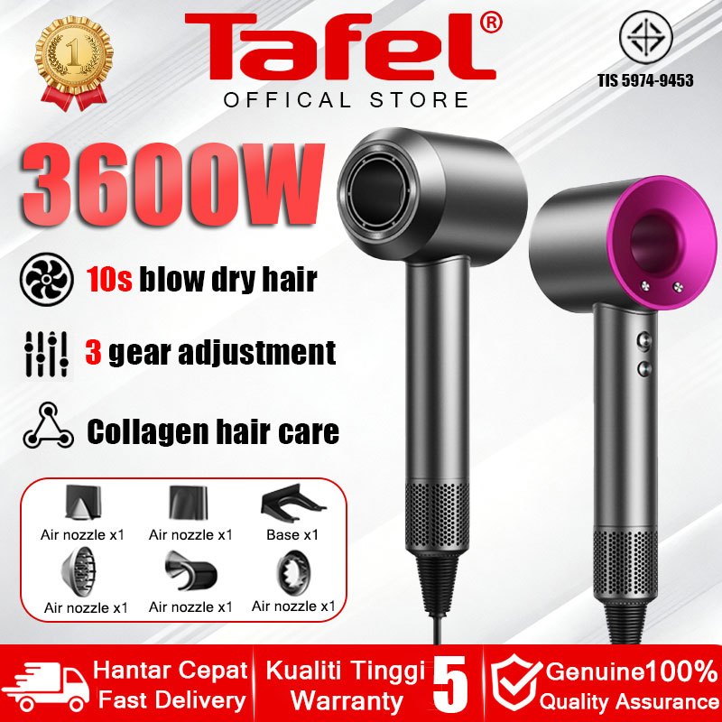 【5 years warranty】High Speed Hair Dryer 3600w negative ions Technology ...