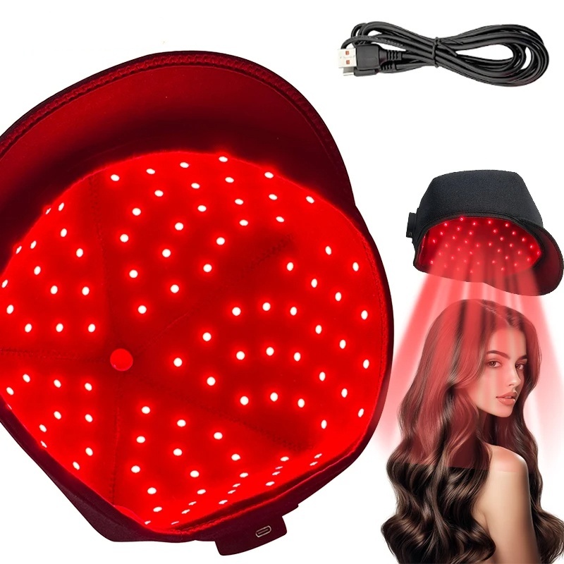 Red Light Therapy Device Hat 660nm 850nm Near Infrared LED Helmet Hair ...