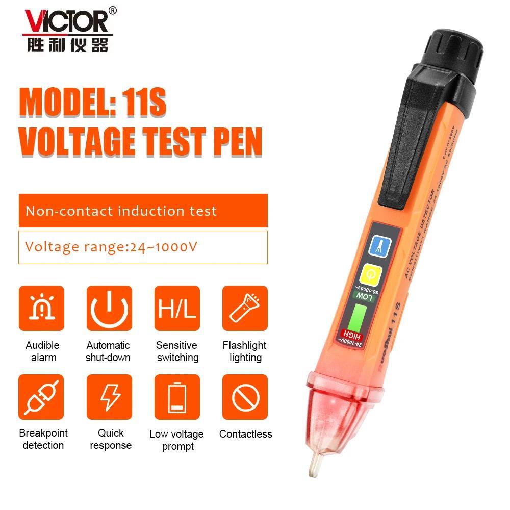 VICTOR VC10/11S Voltage Electric Volt Detector Test Pen No Contact ...