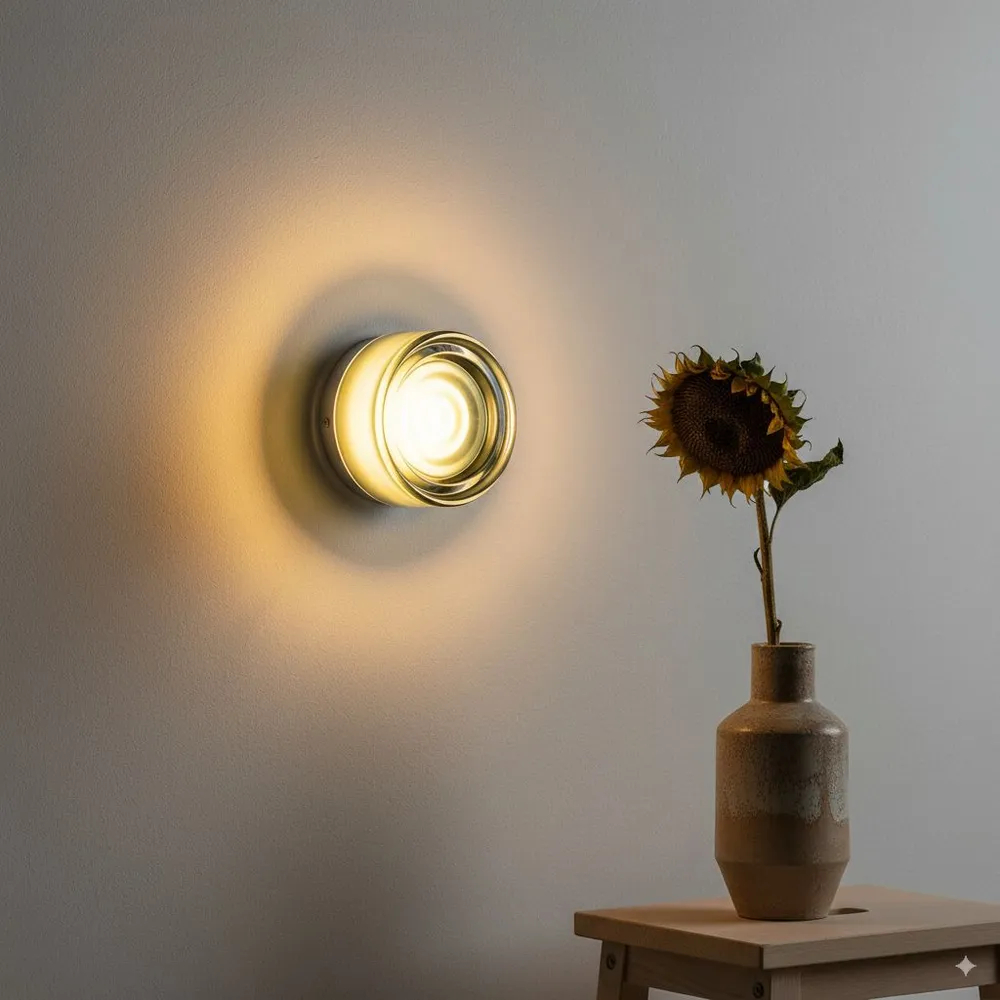 LAMPU DINDING MODEN WATER RIPPLE ACRYLIC WALL LIGHT ROUND MODERN SIMPLE ...