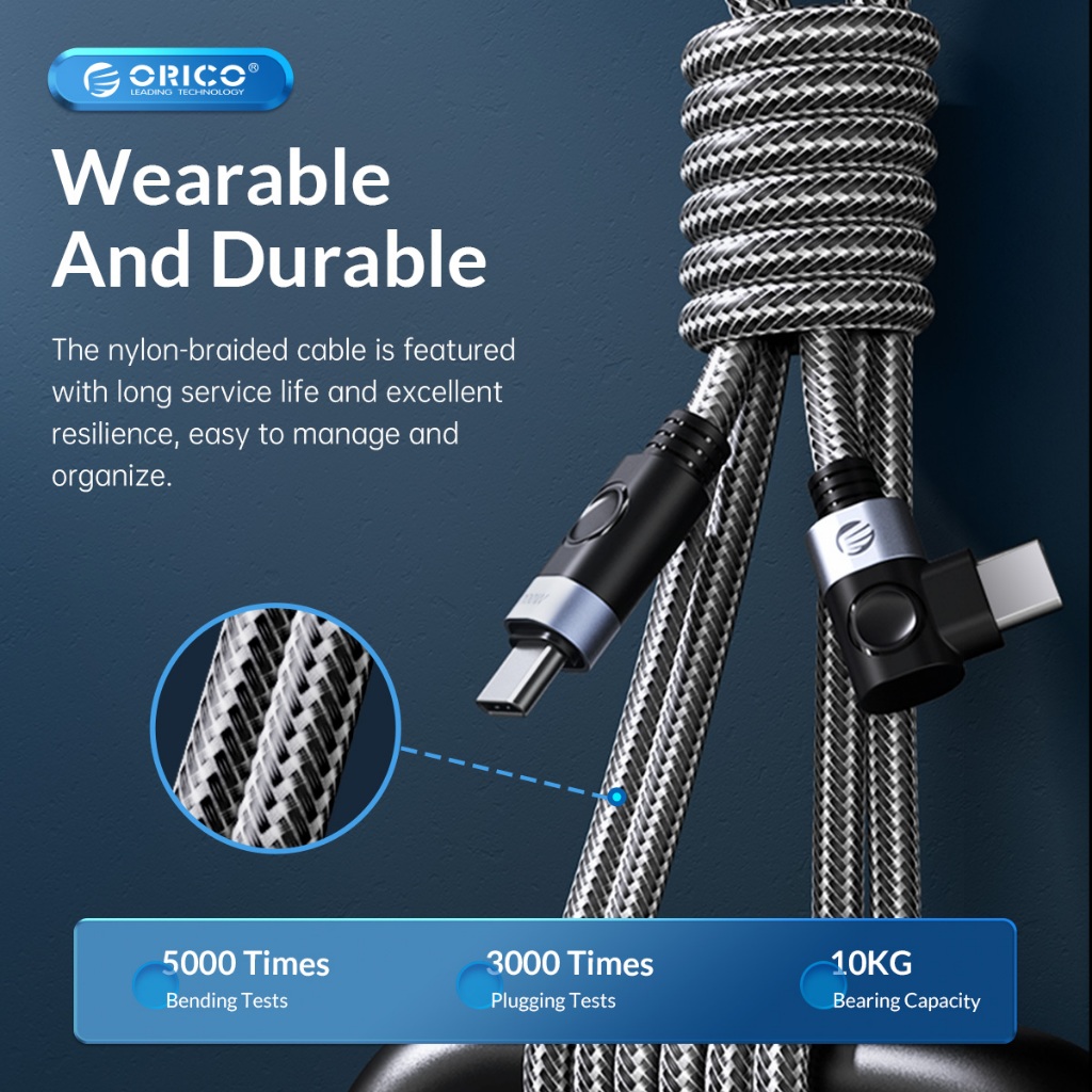 ORICO ORICO Type-c Elbow Data Cable PD100W Fast Charge Suitable for ...