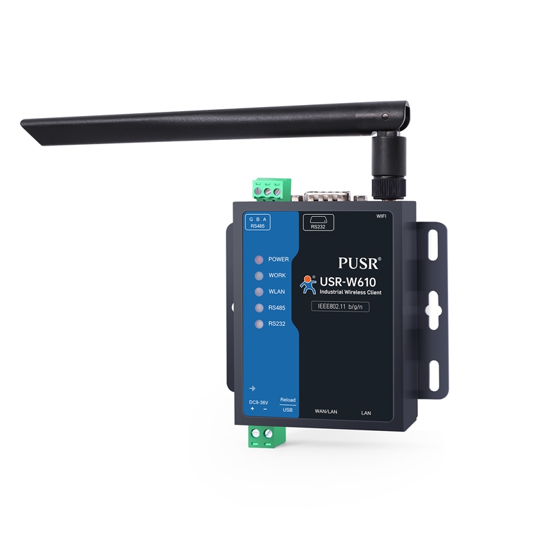 PUSR Serial RS485 RS232 to WiFi Converter Industrial Wireless Client ...