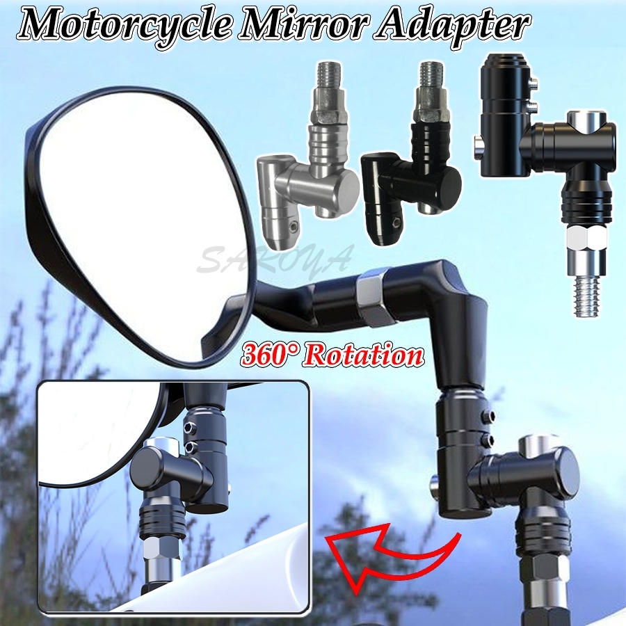 Motorcycle Mirror Adapter 360 Degree Glass Leg Processor For Side ...