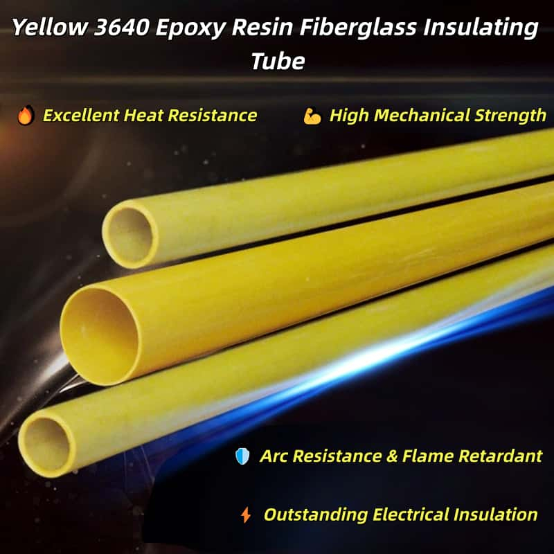 Yellow 3640 Epoxy Resin Insulating Tube, Epoxy Fiberglass Tube, FR-4 ...
