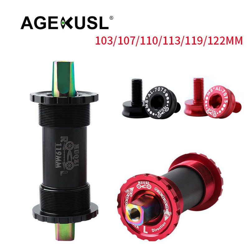 Bike Bottom Brackets BB68 Ceramic Bearing Titanium Axis Square Taper ...