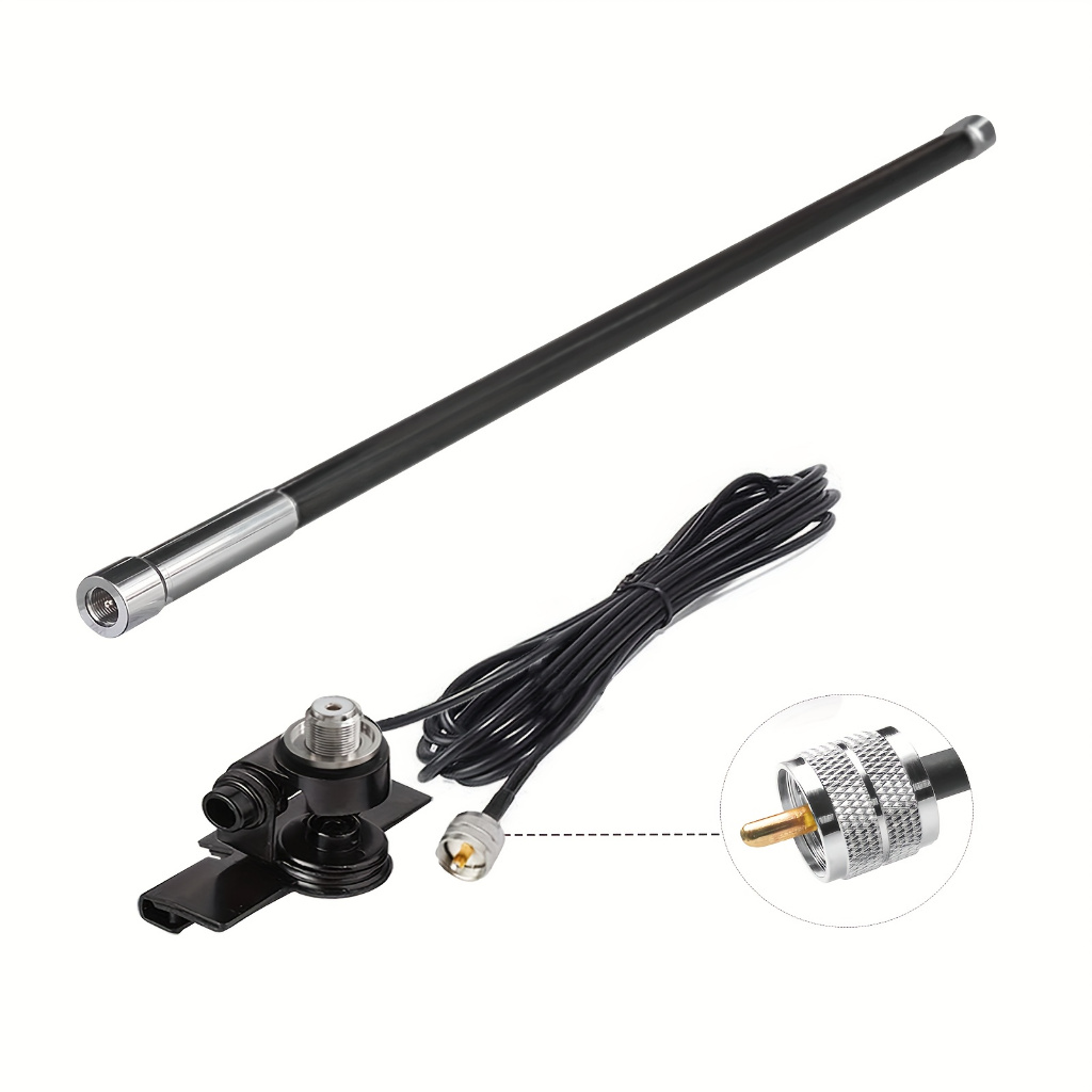 Dual Band VHF/ UHF/ 2m/ 70cm/ GMRS Antenna Gain 4dBi Mobile Radio ...